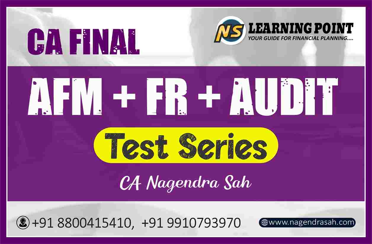 CA Final AFM FR and Audit Test Series